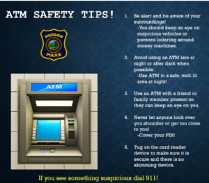 ATM Safety - Hudson Police Department