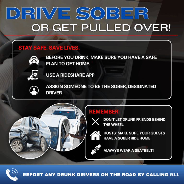 Hudson Police Reminds Residents to Drive Sober or Get Pulled Over ...